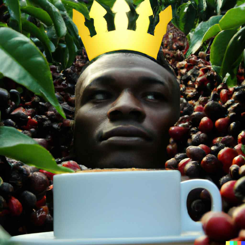 CHATGPT feeds DALL E 2 phrase that describes the Cup of Excellence ...